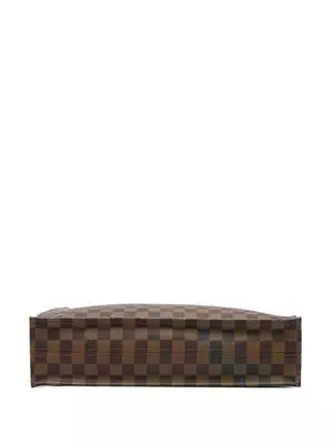 LOUIS VUITTON 2011 Damier Ebene Sac Plat Tote Bag