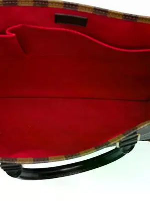 LOUIS VUITTON 2011 Damier Ebene Sac Plat Tote Bag