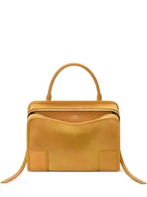 Loewe Medium Amazona 180 Suede Tote Bag - Yellow