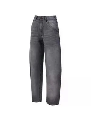 DARKPARK Washed-effect Curved-leg Jeans - Grey