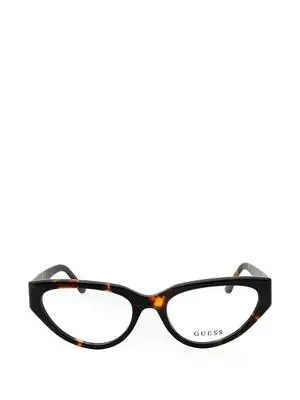 Guess Tortoiseshell-effect Cat-eye Glasses - Brown