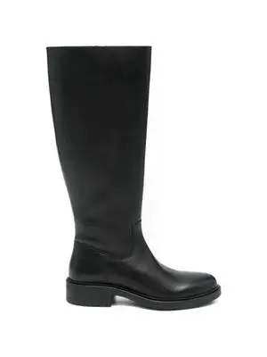 SERGIO MORETTI FIRENZE Side-zip Knee-high Boots - Black
