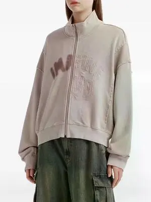 Izzue Logo-appliqué Zip-up Sweatshirt