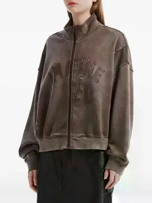 Izzue Embroidered Zip-up Hoodie