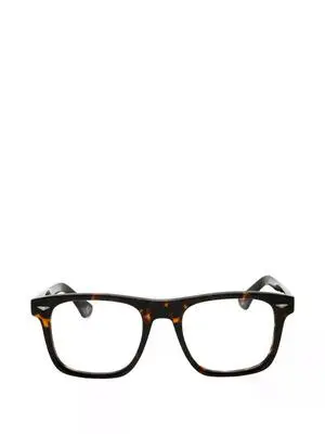 POLICE Vpll72e Rectangle-frame Glasses - Brown