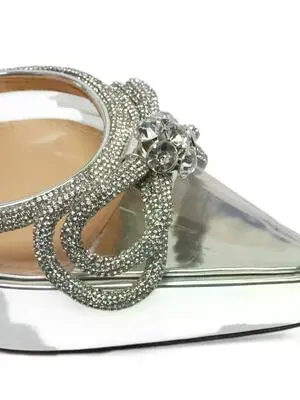 Mach & Mach Double Bow Platform Pumps
