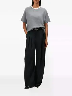 DRYKORN Short-sleeve Cashmere Top - Grey