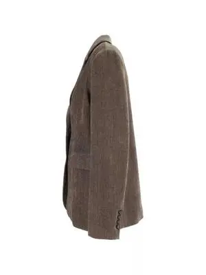 ELEH Corduroy-effect Single-breasted Blazer