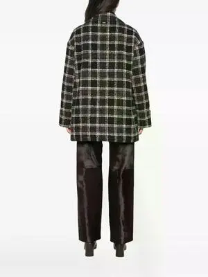 Herno Check-pattern Double-breasted Jacket