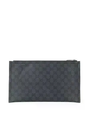 Gucci Medium Essence Classic Gg Clutch Bag - Black