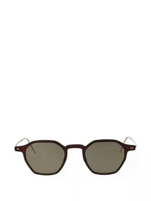 LINDBERG Geometric-frame Sunglasses - Gold