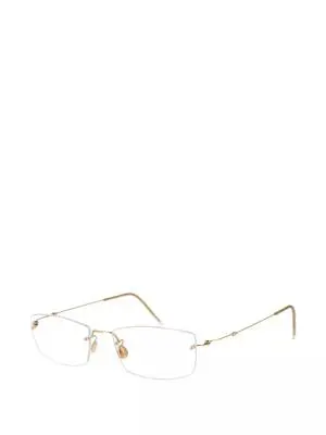LINDBERG Spirit Diamond-embellished Rectangle-frame Glasses