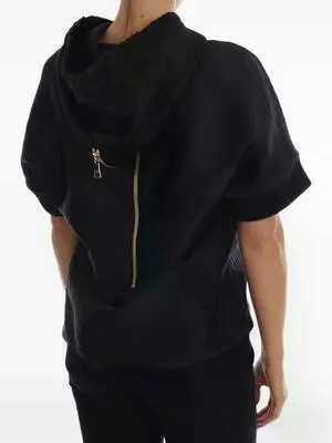 Dolce & Gabbana Crystal-embellished Short-sleeve Hoodie