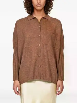 GOTHA Andrea Button-down Chest-pocket Sweater