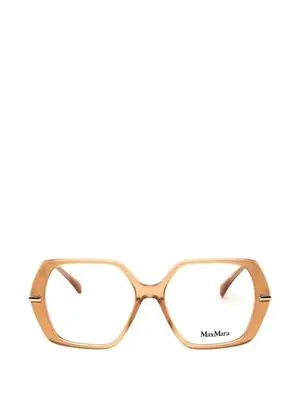 Max Mara Geometric-frame Glasses - Neutrals