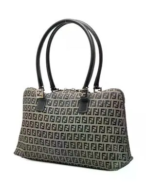 Fendi 20th Century Zucchino Canvas Shoulder Bag