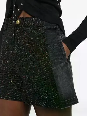 Sacai Nep Tweed-denim Shorts