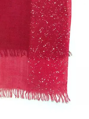 Faliero Sarti New Dania Sequin-embellished Scarf - Red