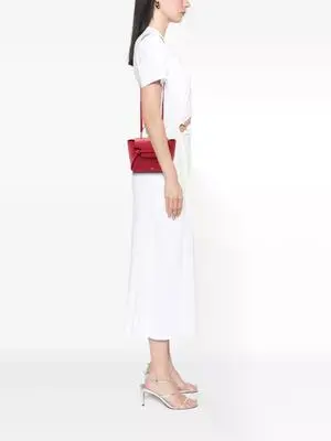 Celine 2019 Nano Grained Calfskin Belt Bag Satchel - Red