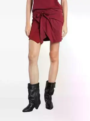 Isabel Marant Étoile Berenice Tie-waist Wrap Mini Skirt - Red