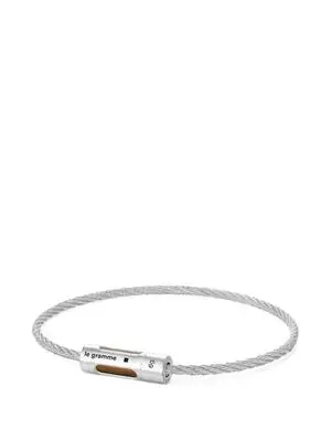 Le Gramme Punched Cable Bracelet