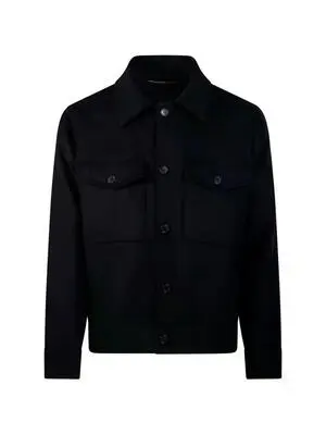 DEPARTMENT 5 Button-up Chest-pocket Jacket - Black