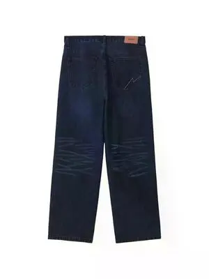 Izzue Whiskered Straight-leg Jeans