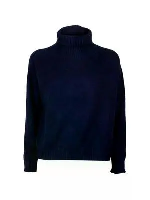 CINQUE Roll-neck Knitted Sweater - Blue