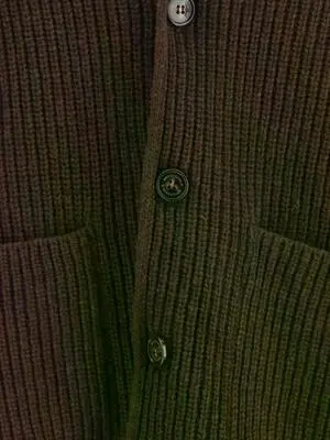BROOKSFIELD Ribbed-knit Button-up Cardigan