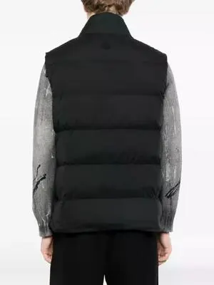 Moncler Quilted Logo-patch Gilet - Black