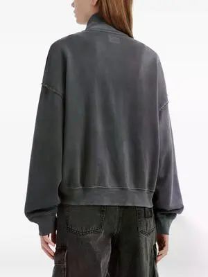 Izzue Faded-effect Logo-patch Sweatshirt