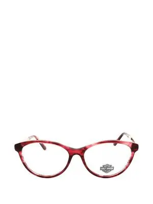 HARLEY-DAVIDSON Oval-frame Glasses - Red