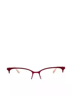 EMOZIONI Rectangle-frame Glasses - Red