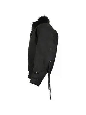 UNDER THE SIGN Faux-fur Patchwork Bomber Jacket