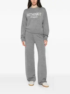 RETHINKIT STUDIOS Logo-detail Track Pants - Grey