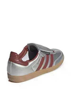 Adidas Samba Metallic Leather Sneakers - Silver