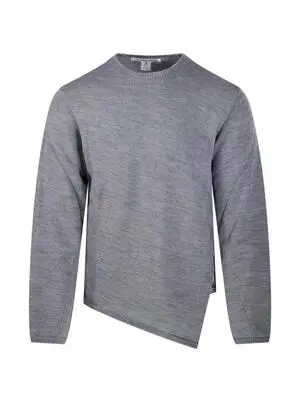 Comme Des Garçons Asymmetric-hem Sweater - Grey