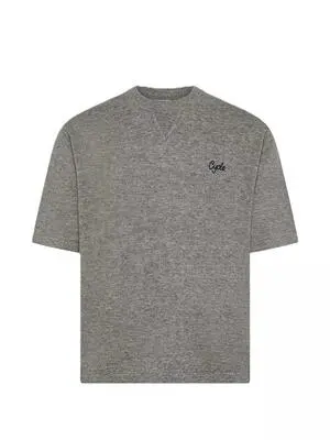 CYCLE Gino Logo-embroidered T-shirt