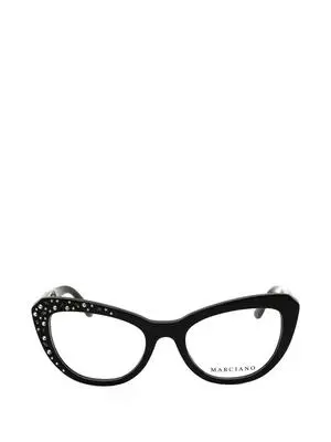 MARCIANO Crystal-embellished Cat-eye Glasses - Black