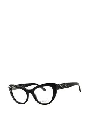 MARCIANO Crystal-embellished Cat-eye Glasses - Black