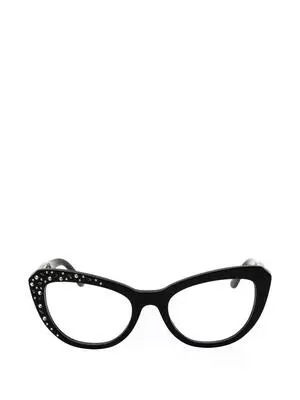 MARCIANO Crystal-embellished Cat-eye Glasses - Black