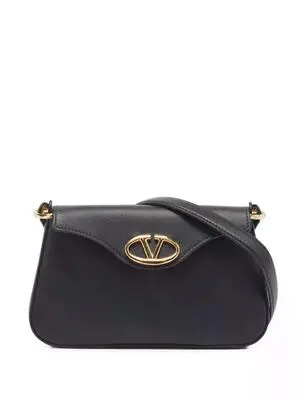 Valentino Garavani Vlogo Flap Shoulder Bag - Black