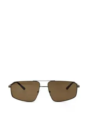 Emporio Armani Geometric-frame Sunglasses - Brown