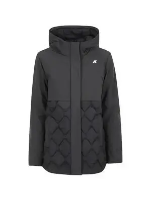 K-WAY Siphane Quilted Hooded Jacket - Black