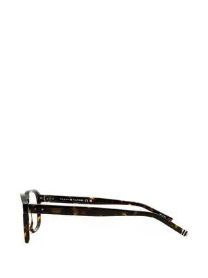 Tommy Hilfiger Tortoiseshell-effect Square-frame Glasses