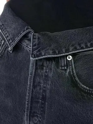 AGOLDE Echo Fold-over Straight-leg Jeans
