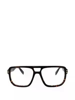 Marc Jacobs Tortoiseshell-effect Pilot-frame Glasses - Brown