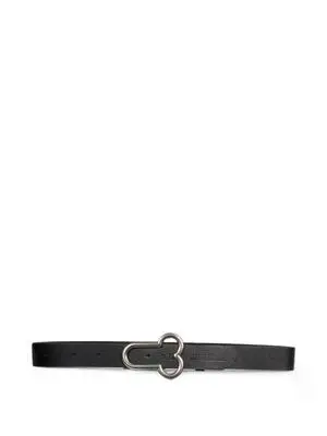 CARNE BOLLENTE Sculptural-buckle Leather Belt