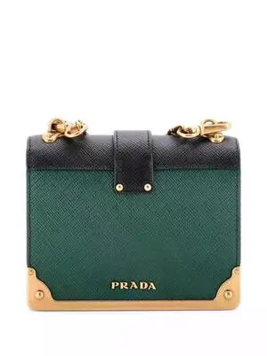 Prada Cahier Embellished Leather Micro Crossbody Bag