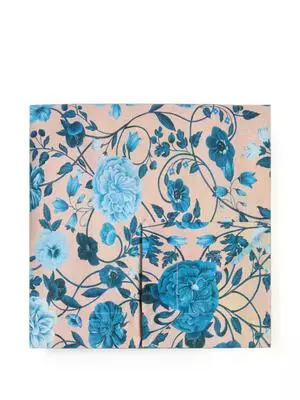 La DoubleJ Botticelli Floral-print Tablecloth - Neutrals